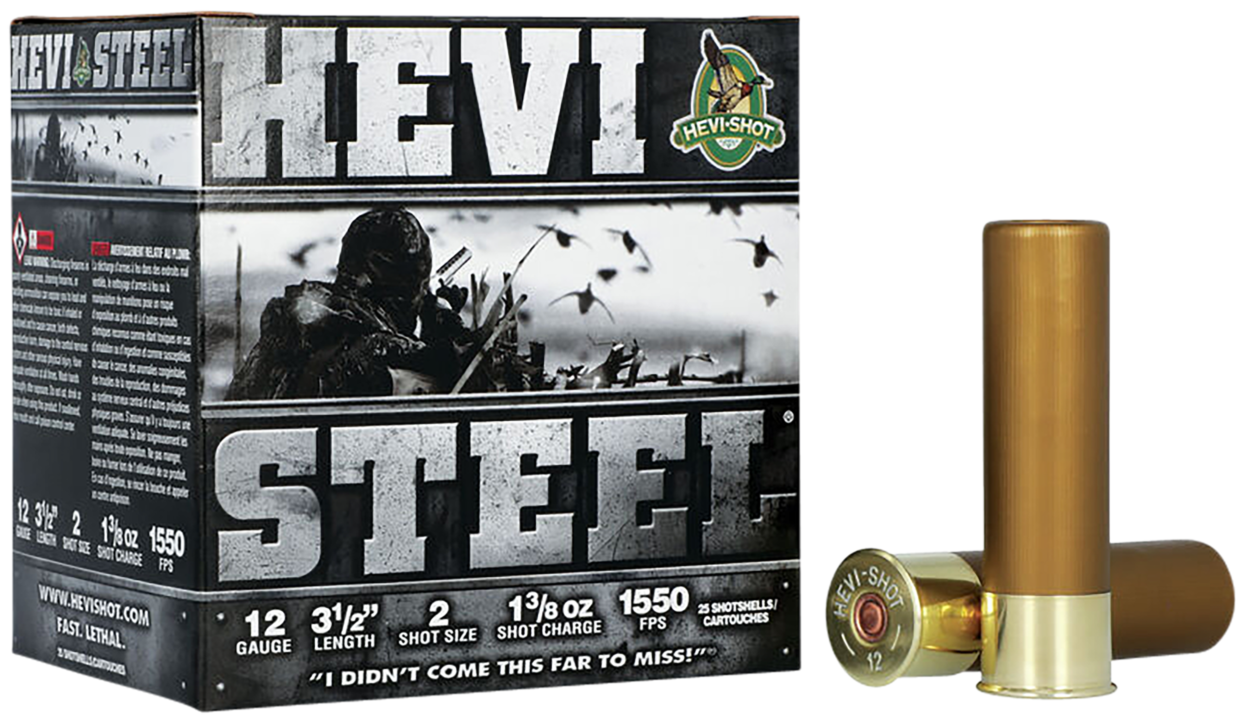 HEVI-Shot HEVI-Steel 12-Ga. 3-1/2" 1-3/8 oz. Waterfowl Shotshells ...